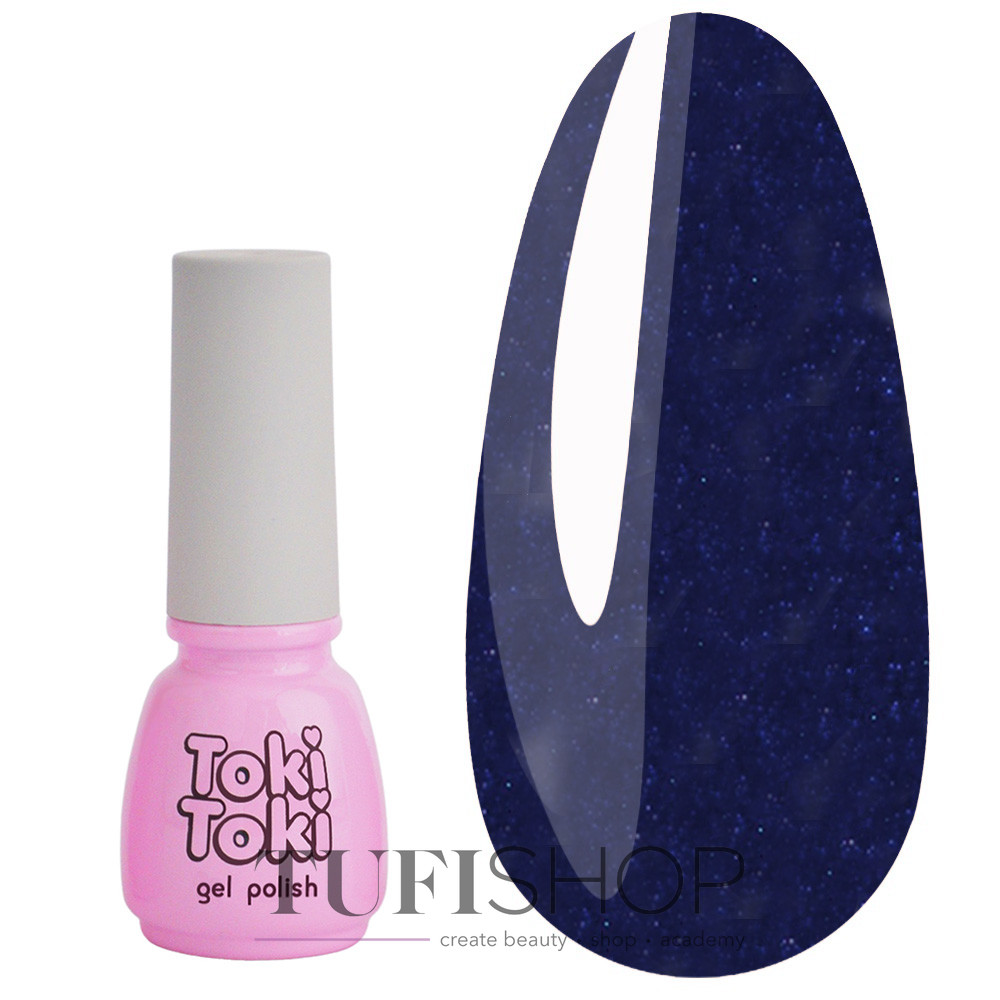 Gel polish Toki-Toki 091 dark blue micro-glitter 5 ml - buy | Tufishop.com